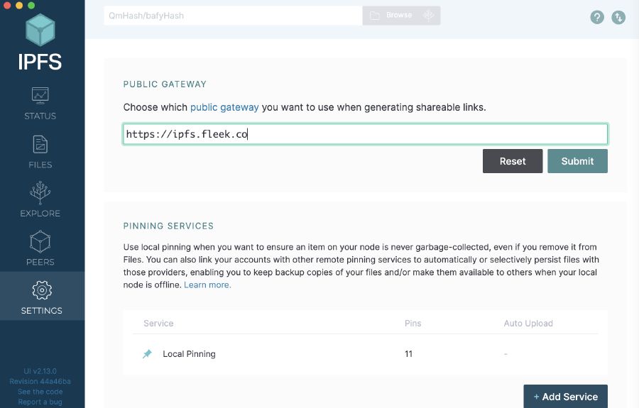 IPFS Desktop - Launchpad